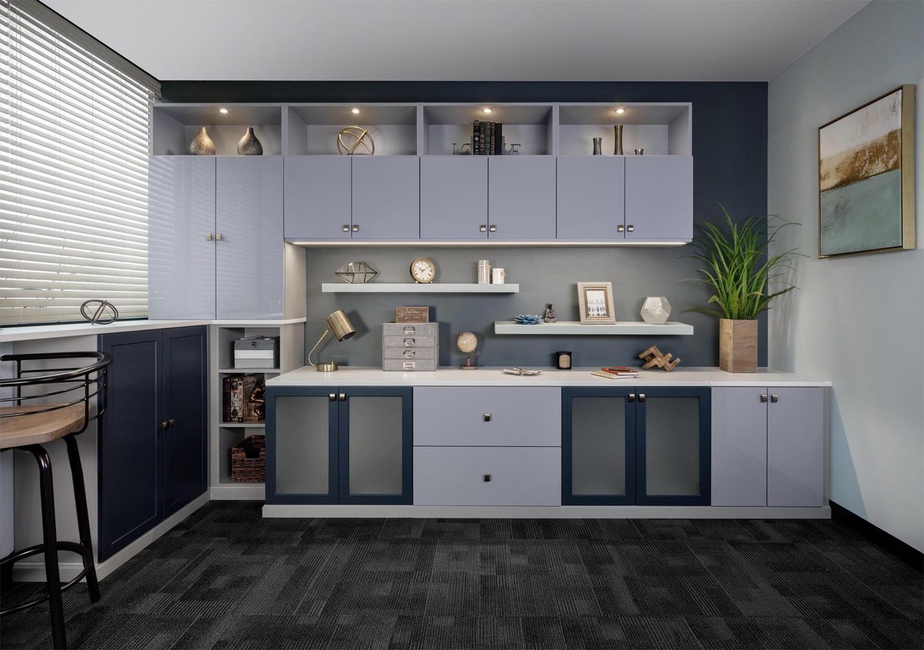 Custom Home Office Design in Seattle, WA | Creative Closets